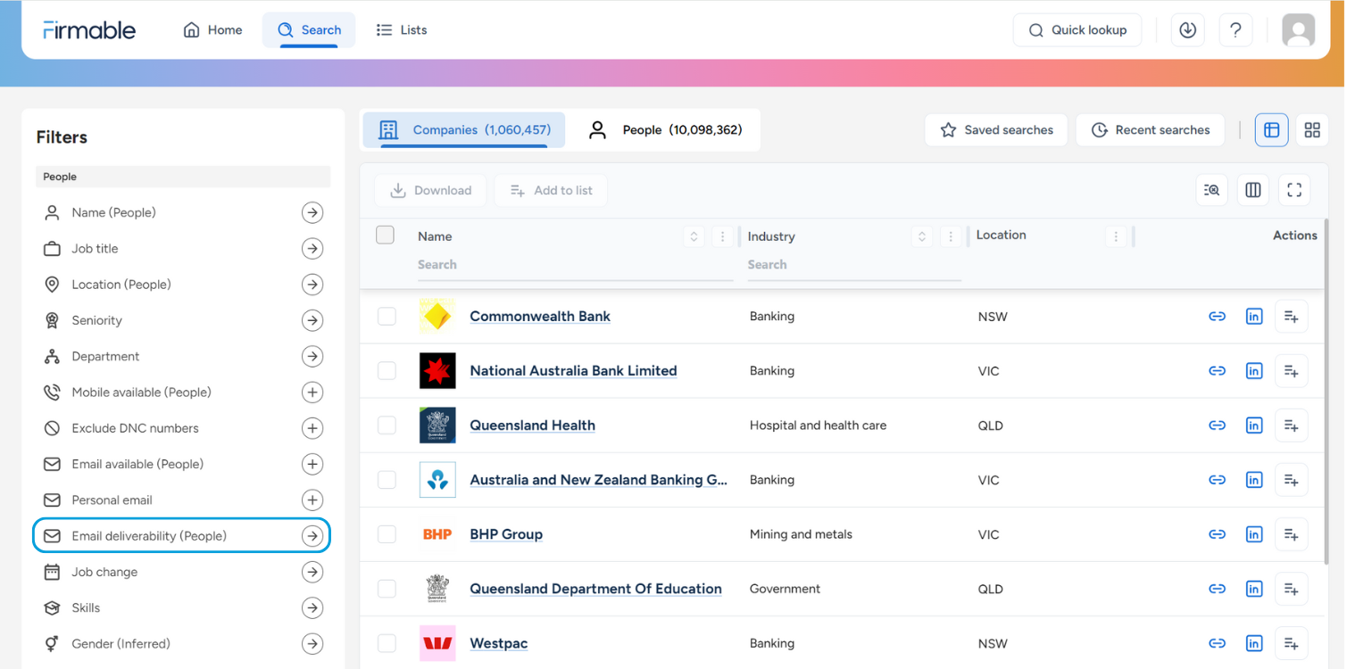 Email data verification process and how to use the email deliverability filter